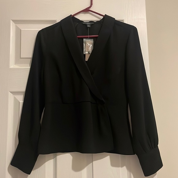 J. Crew | Tops | J Crew Drapery Crepe Faux Wrap Top | Poshmark